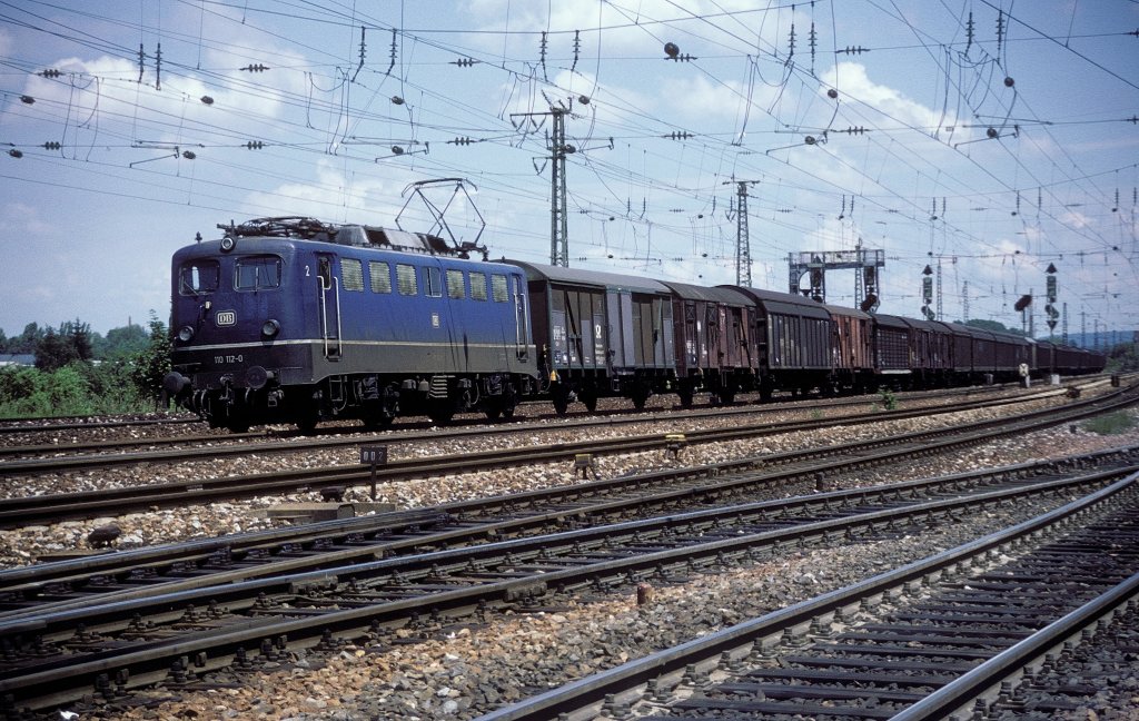 110 112 Karlsruhe 27.06.87 - Bahnbilder.de
