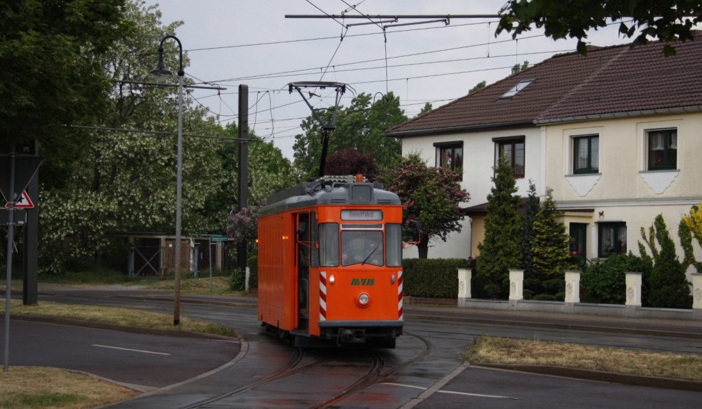 Arbeitstriebwagen der MVB am 14.5.2011 - Bahnbilder.de