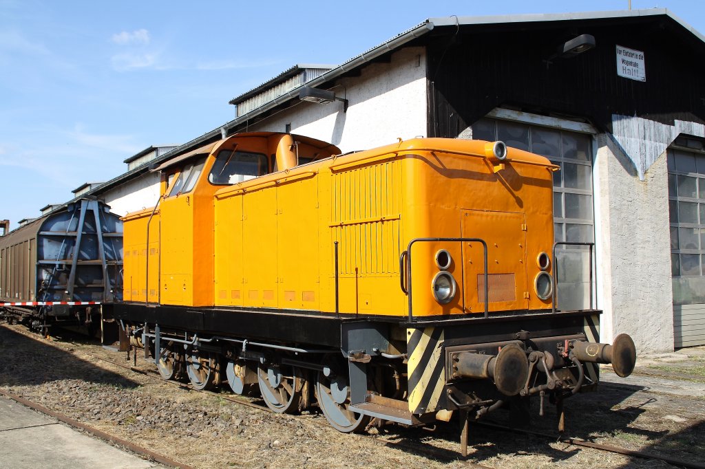 Eine V 60D am 16.09.2012 im Bw Falkenberg Oberer Bahnhof - Bahnbilder.de