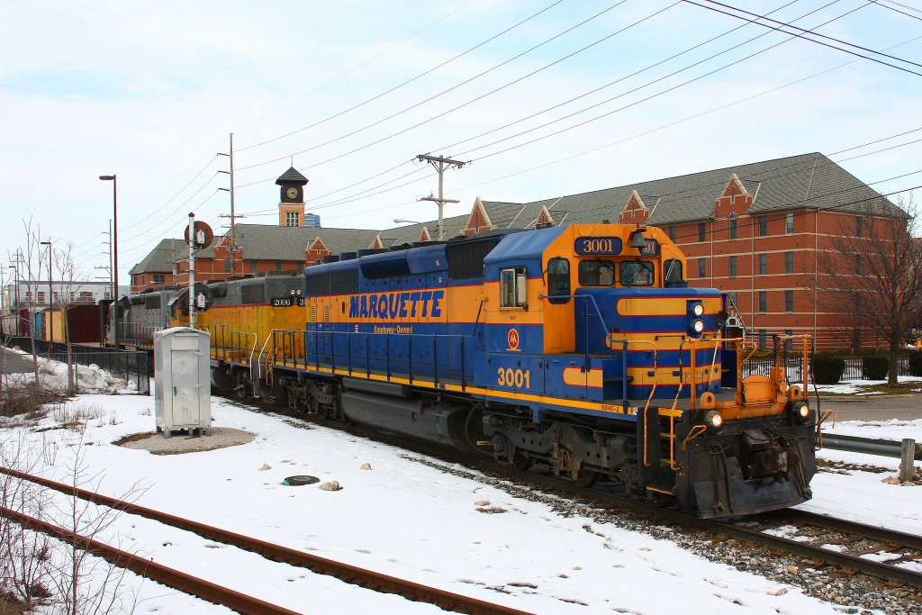 Marquette Rail #3001 (EMD SD40-2) in Grand Rapids - 05/03/2013 - Bahnbilder.de