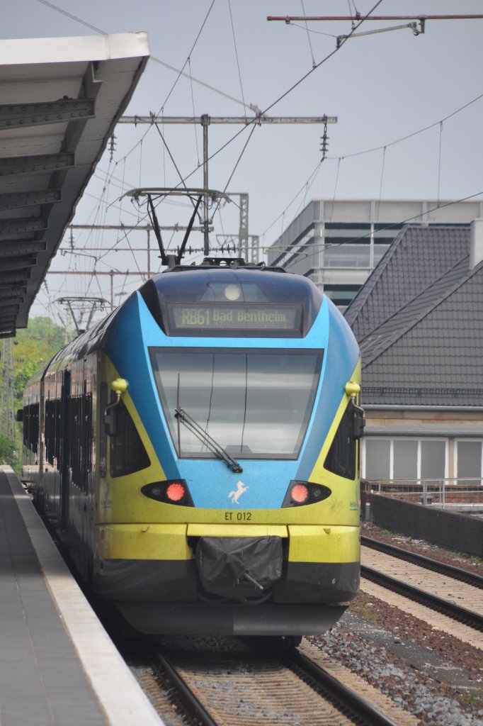 RHEINE (Kreis Steinfurt), 19.05.2013, ET 012 als RB 61 nach Bad Bentheim - Bahnbilder.de