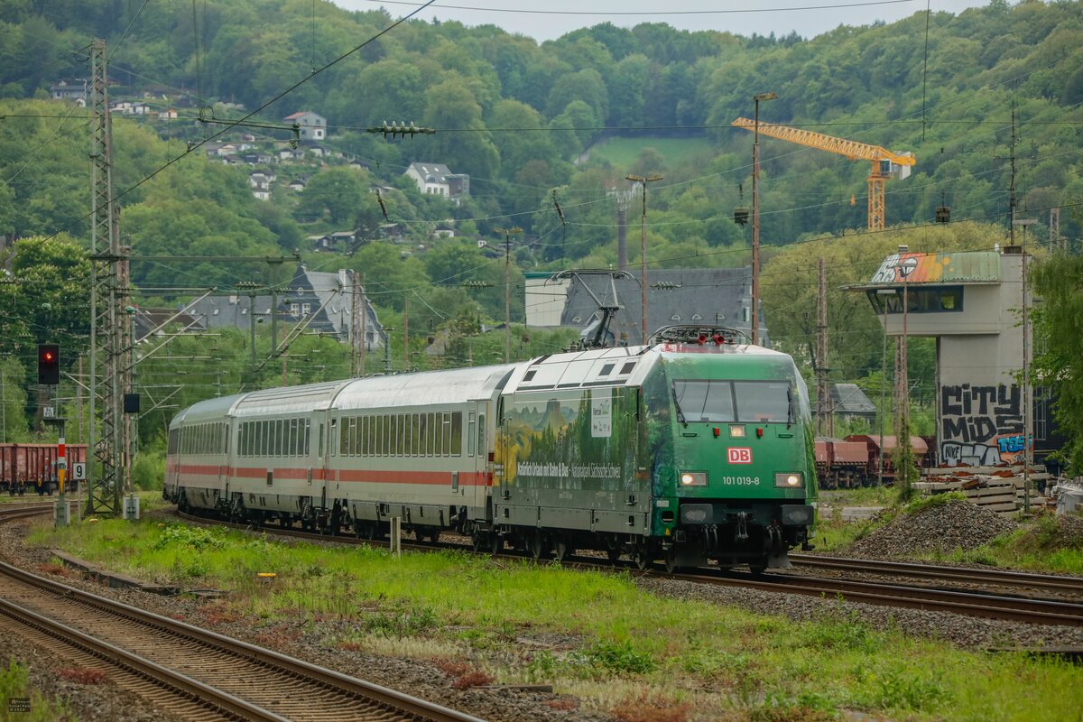 DB 101 066-9 "#Einziganders" pausierte am 13.02.2023 in Leipzig Hbf - Bahnbilder.de