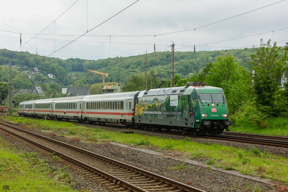 DB 101 066-9 "#Einziganders" pausierte am 13.02.2023 in Leipzig Hbf - Bahnbilder.de