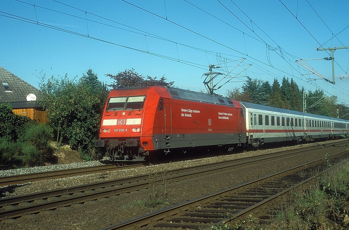 101 038 Dauenhof 17.10.03 - Bahnbilder.de