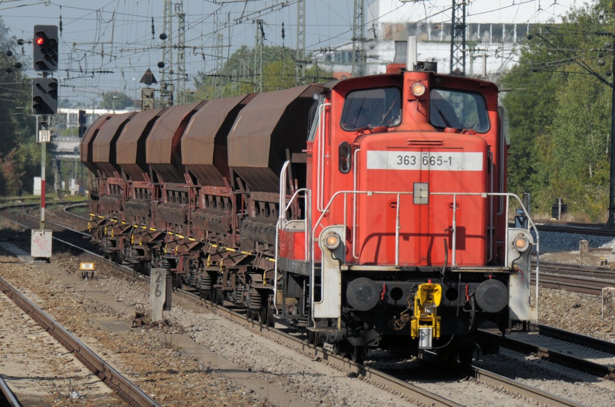 363 665 am 02.10.13 am Münchner Heimeranplatz - Bahnbilder.de
