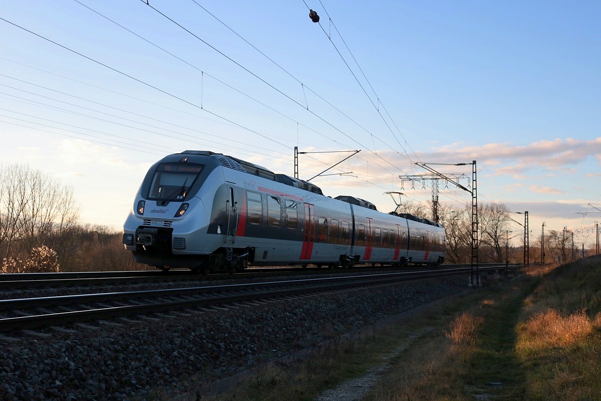 9442 113 (Bombardier Talent 2) von Abellio Rail Mitteldeutschland als RB 74781 (RB75) von ...