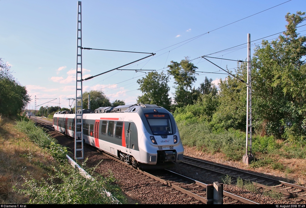 9442 113 (Bombardier Talent 2) von Abellio Rail Mitteldeutschland als RE 74735 (RE19) von ...