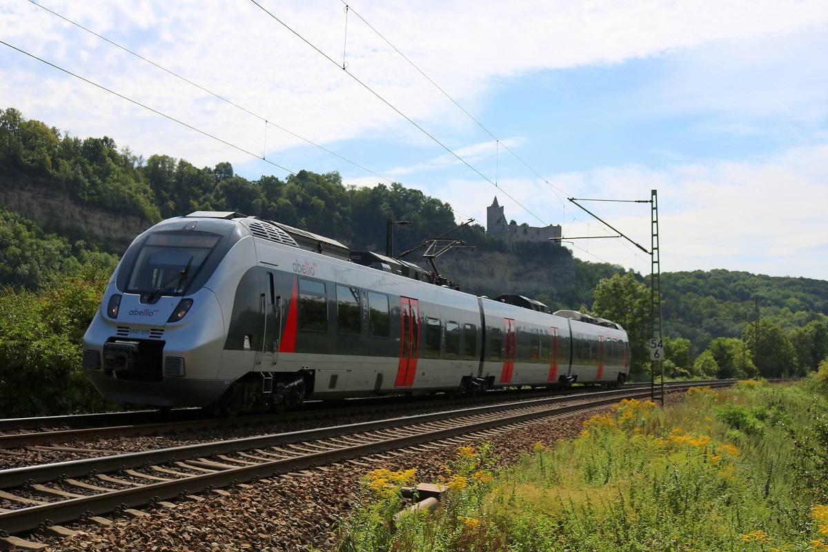 9442 609 (Bombardier Talent 2) von Abellio Rail Mitteldeutschland als RB 74587 (RB24) von ...