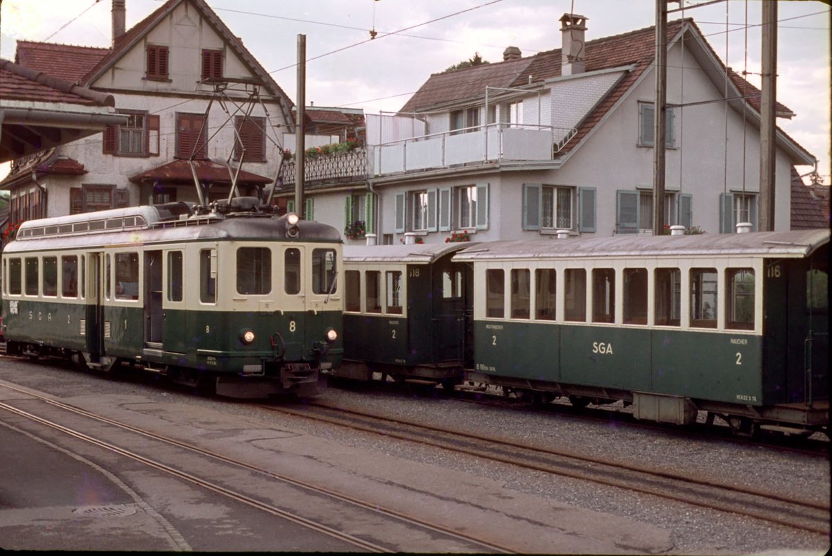 SGA Elektrische Bahn St. Gallen–Gais–Appenzell–Altstätten bis 1988 Fotos - Bahnbilder.de