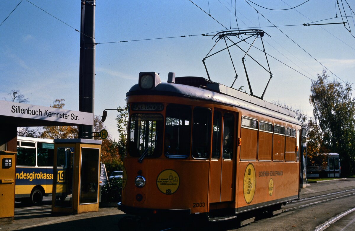ATW 2003 der Stuttgarter Straßenbahn 1984. - Bahnbilder.de