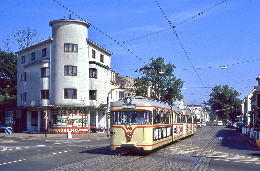 Bremen BSAG SL 5 (Hansa-GT4 431) Flughafendamm / Betriebshof am 23 ...