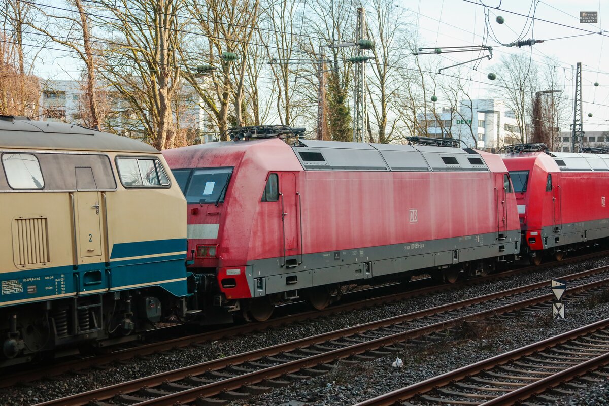 DB 101 089-1 in Wuppertal, Februar 2025. - Bahnbilder.de