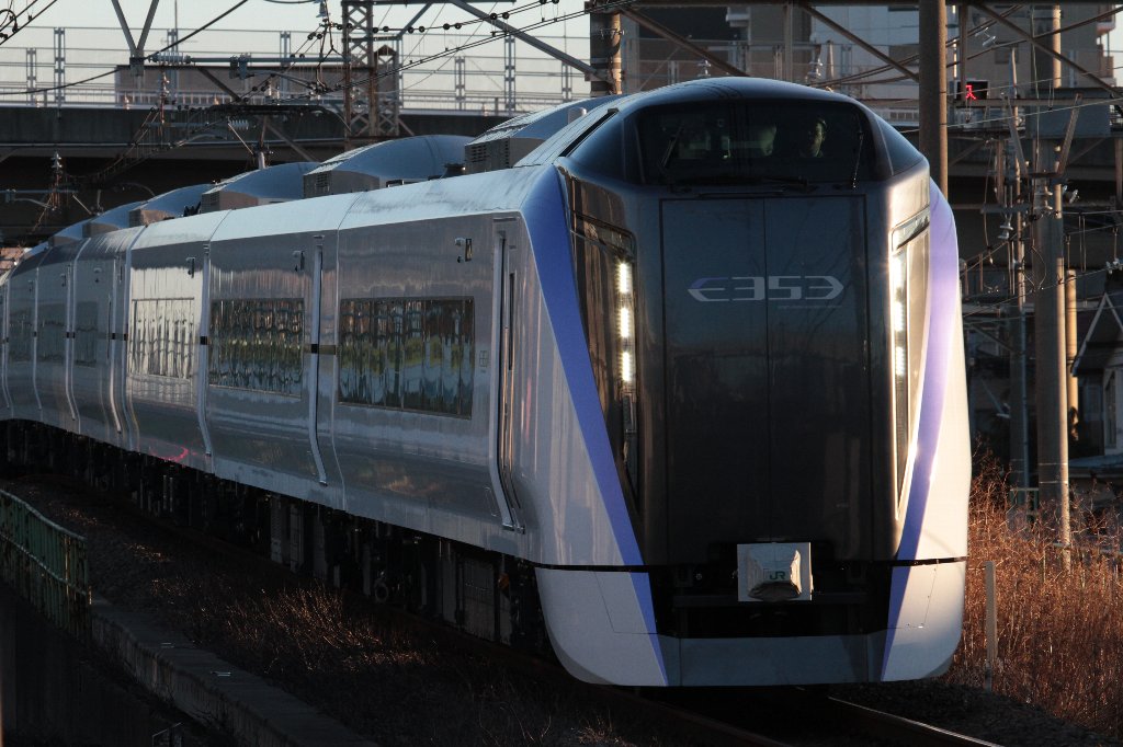 E353 :Electoric-Car. JR-East Chuou-Line.Series E353 Special Express Electoric Car "Super-AZUSA ...