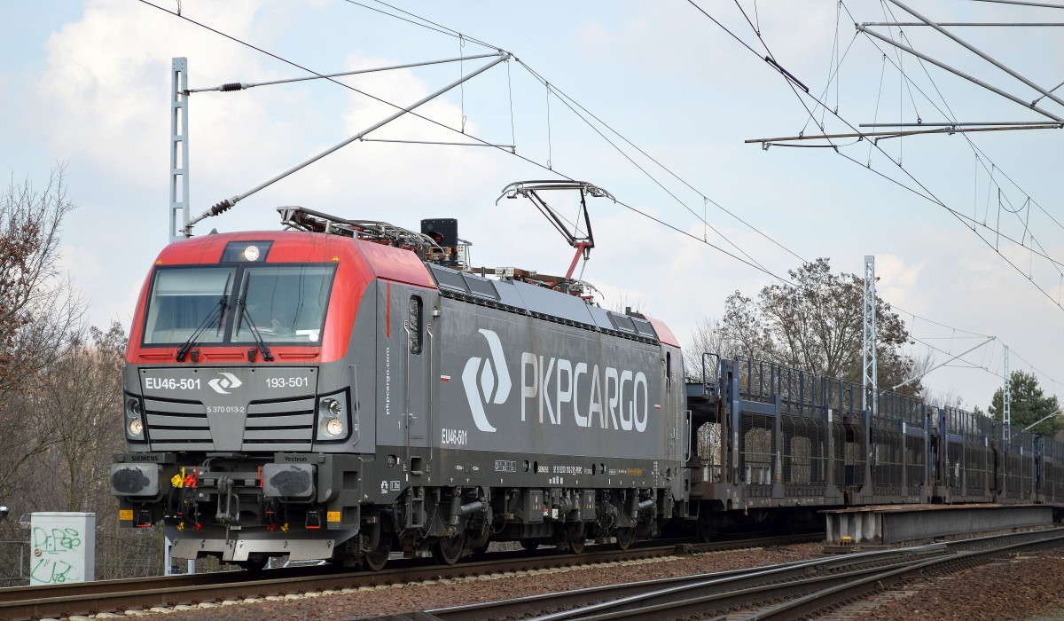 Eine weitere von den neuen PKP Vectron Loks, die 5 370 013-2/EU46-501/ ...