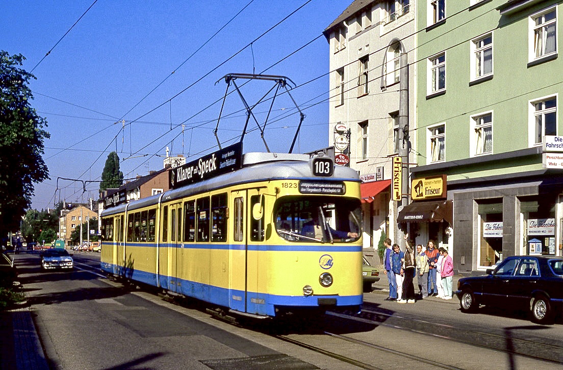 Essen 1823, Steeler Straße, 30.09.1987. - Bahnbilder.de