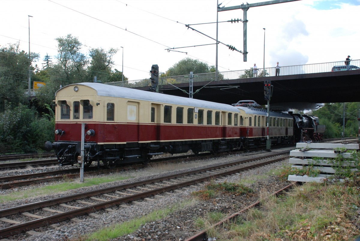 ET 85 beim Märklin-Wochenende am 19.09.2015. Fast wäre ein Unglück mit diesem Fahrzeug passiert ...