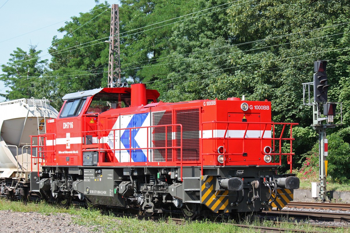 HGK DH 716 am 7.7.13 in Ratingen-Lintorf. - Bahnbilder.de