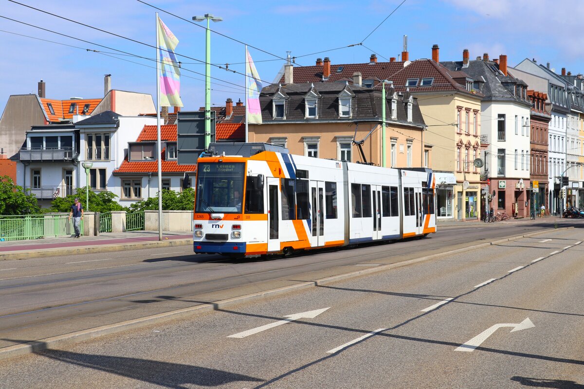 IGN Sonderfahrt mit RNV Adtranz MGT6D Wagen 3265 am 23.06.24 in Heidelberg - Bahnbilder.de