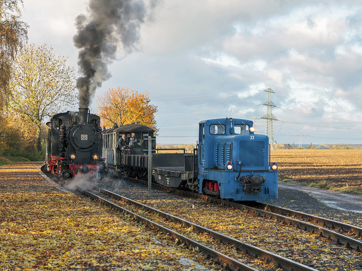 Mansfelder Bergwerksbahn, Güterzugtag 2017. Die Lokomotiven Nr - Bahnbilder.de