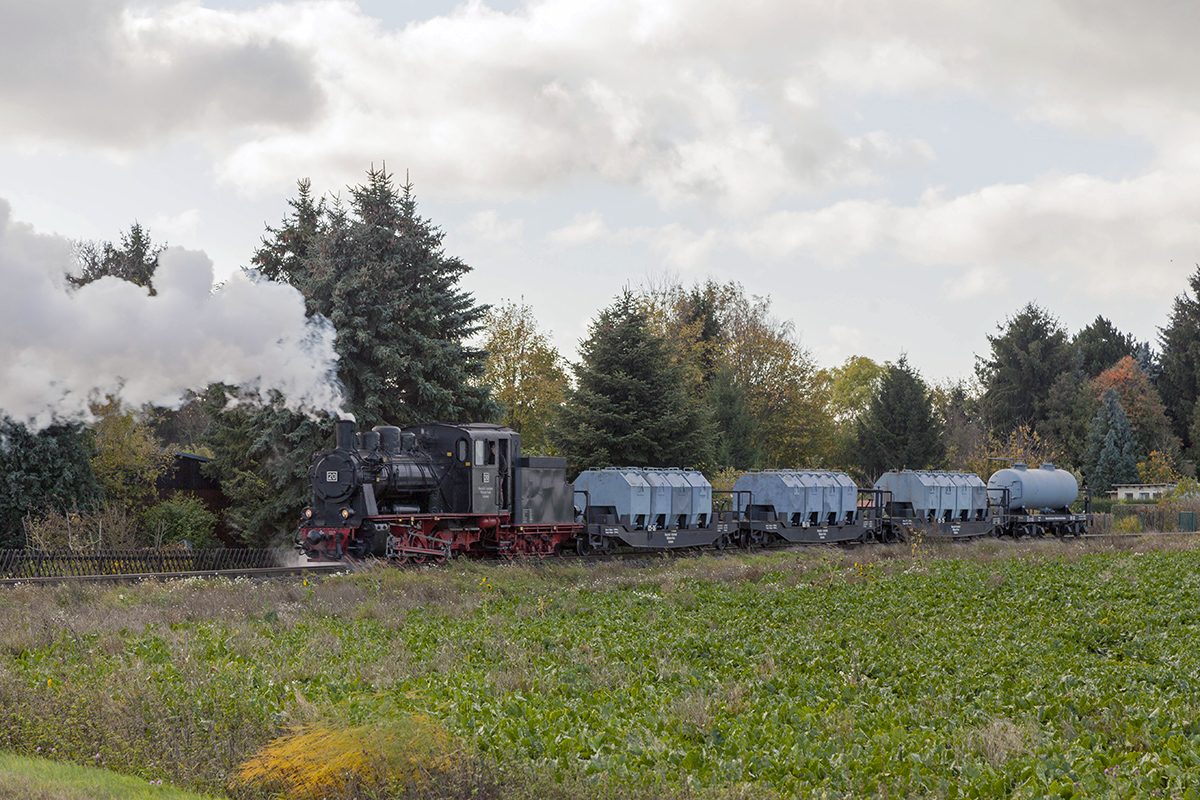 Mansfelder Bergwerksbahn, Güterzugtag 2017. Die Lok Nr - Bahnbilder.de