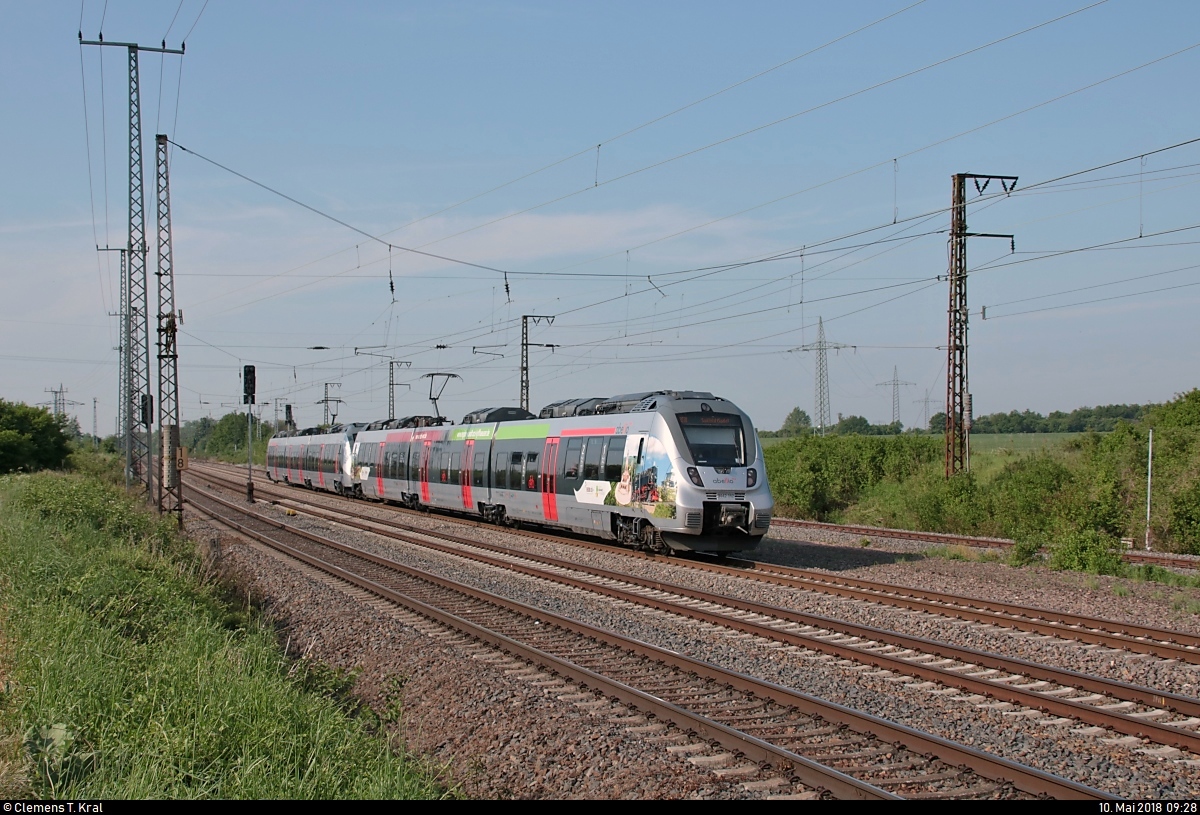 Nachschuss auf 9442 112 und 9442 116 (Bombardier Talent 2) von Abellio Rail Mitteldeutschland ...