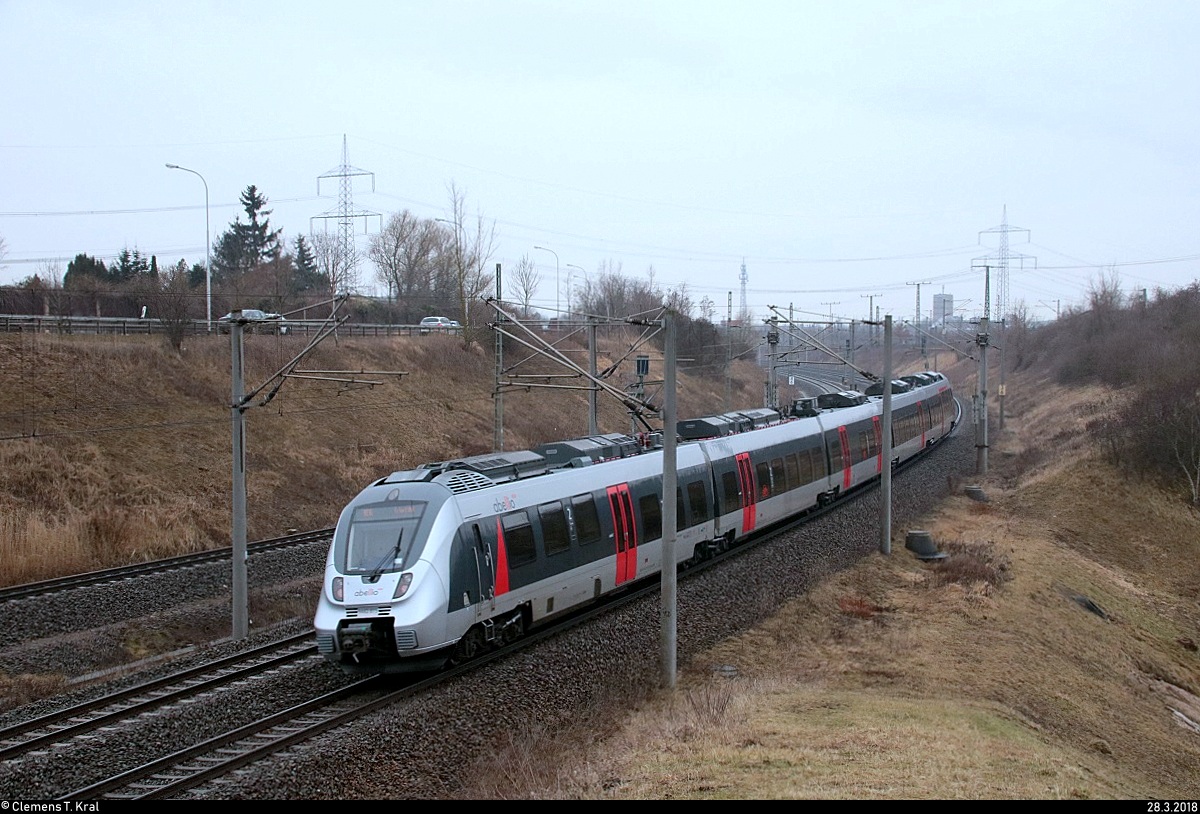 Nachschuss auf 9442 815 (Bombardier Talent 2) von Abellio Rail Mitteldeutschland als RE 74562 ...