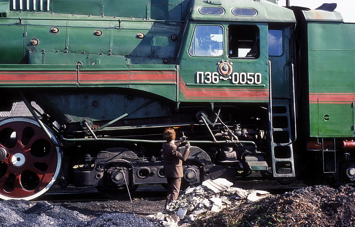 P36-0050 bei Denisow 21.02.95 - Bahnbilder.de