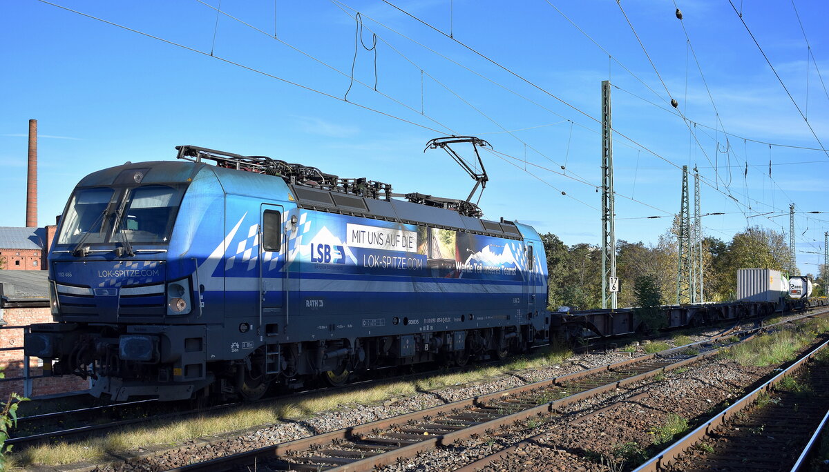 RTB Cargo - Rurtalbahn Cargo GmbH, Düren [D] mit der ELL Vectron "193 485" [NVR-Nummer: 91 80 ...