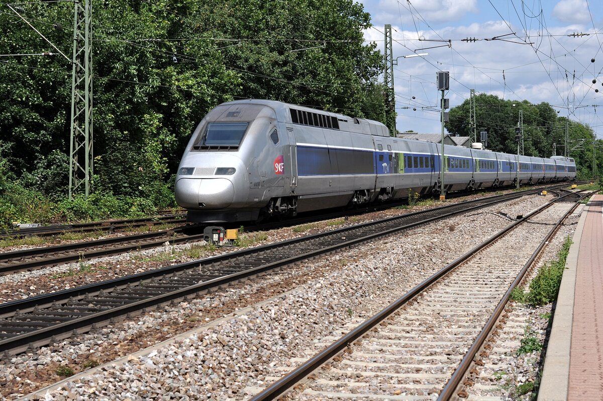 TGV 4414 Bruchsal 08.08.12 - Bahnbilder.de