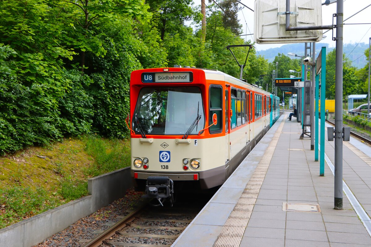 VGF Sonderfahrt mit Düwag Pt-Wagen 138+736 Frankfurt am Main am 25.05.25 - Bahnbilder.de