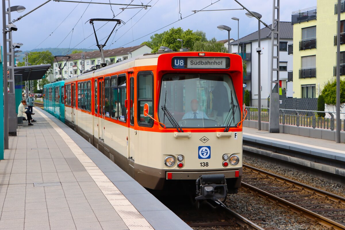 VGF Sonderfahrt mit Düwag Pt-Wagen 736+138 Frankfurt am Main am 25.05.25 - Bahnbilder.de