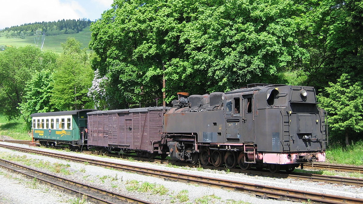 Lok 20 der Mansfelder Berkwerksbahn in Oberwiesenthal, 01.06.08 - Bahnbilder.de