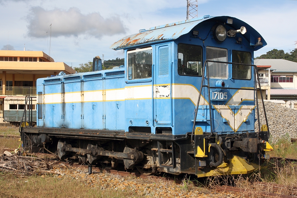 Von den KTM ausgemusterten 5 Stück Class 17 Shunter findet die 17105 (C ...