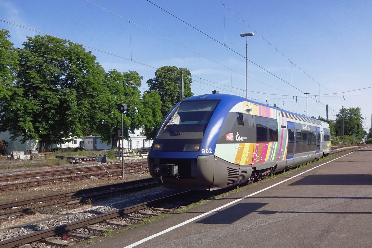 X-73902 steht am 30 Mai 2019 in Müllheim (Baden) - Bahnbilder.de
