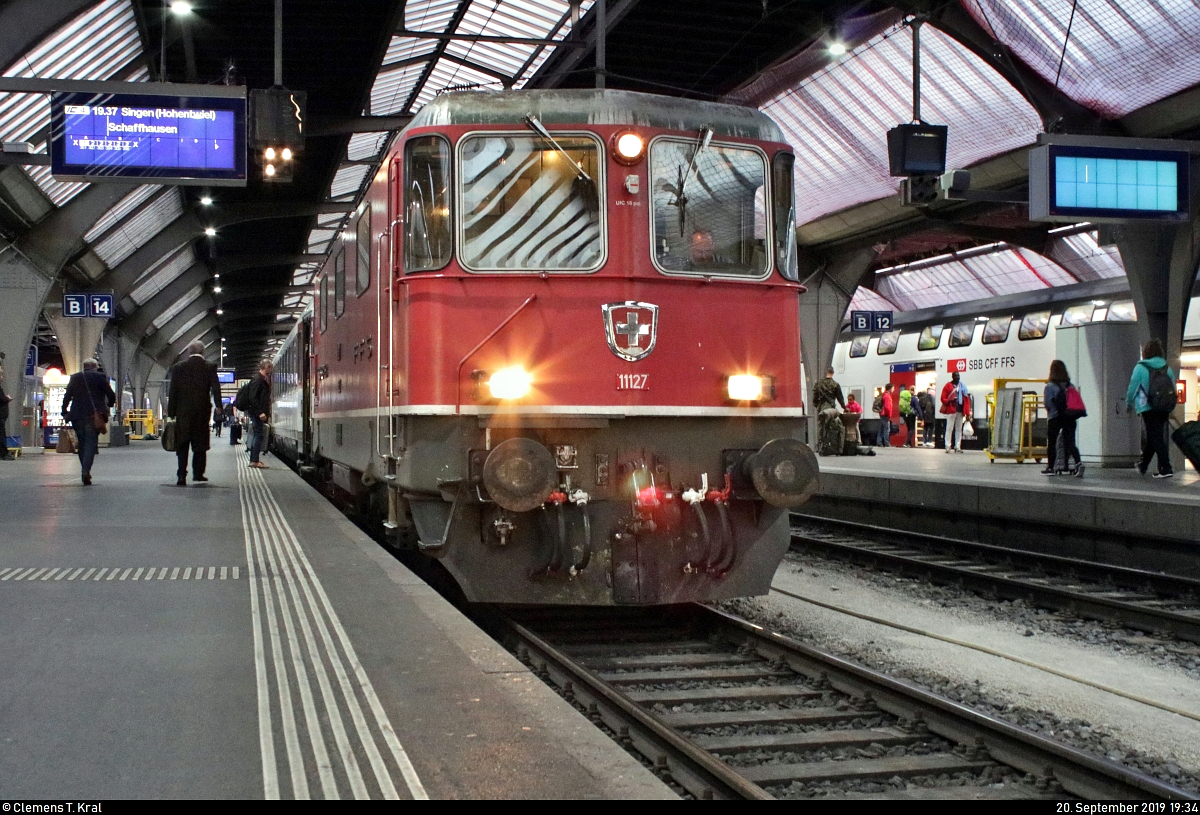 Zurück nach Deutschland ging es am Abend mit IC 480 (IC 4) von Zürich HB (CH) nach Singen ...