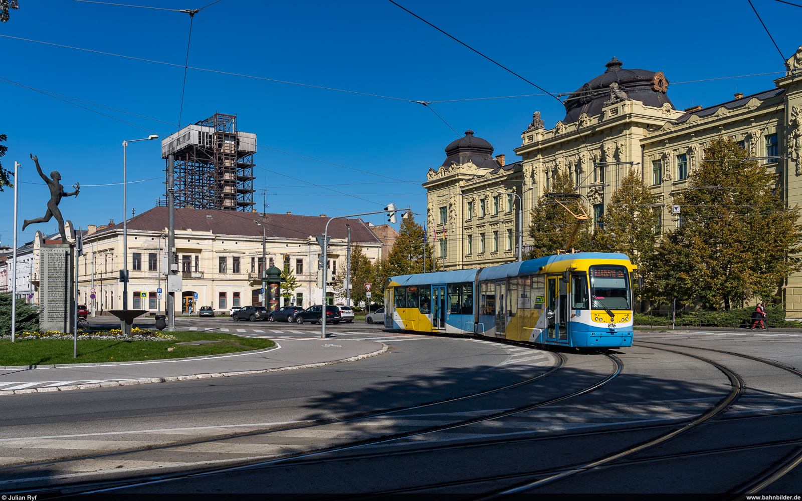 DPMK Vario LF2+ 816 / Košice Námestie Maratónu mieru, 18. Oktober 2024 6 Havlíčkova - Staničné ...