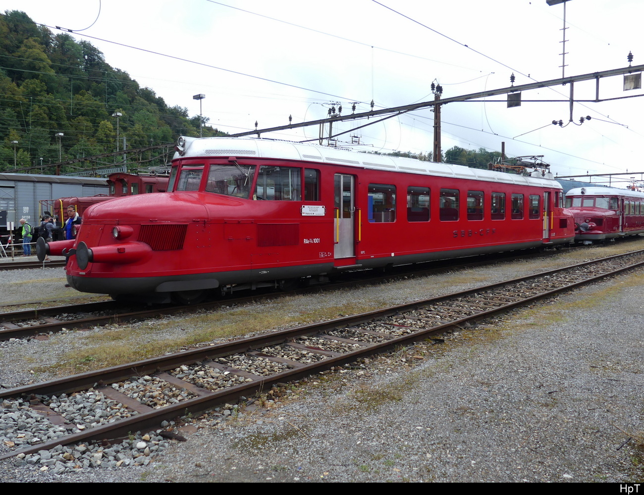 SBB - Bahn-Fest der Triebwagen der SBB RAe 2/4 1001 bei SBB Historic im Depot Olten am 27+28.08. ...