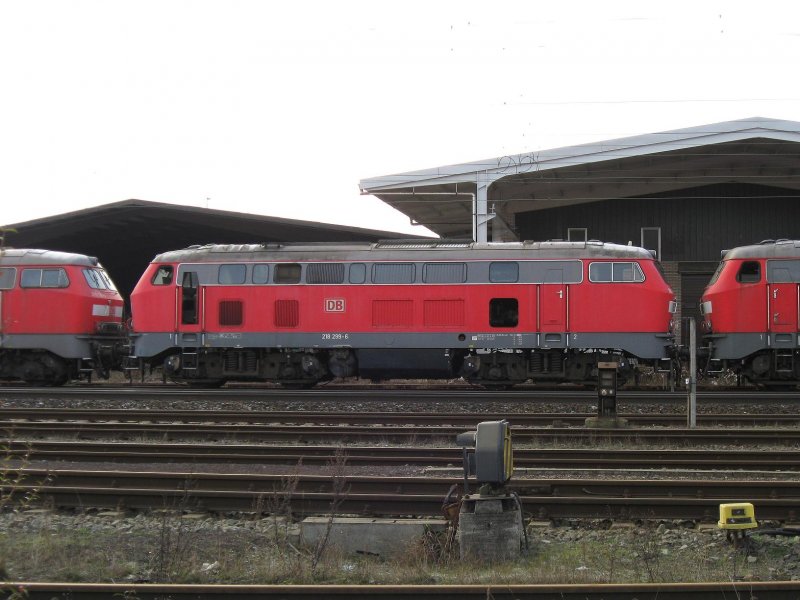 218 299-6; Bremen-Sebaldsbrück; 27.12.2008 - Bahnbilder.de