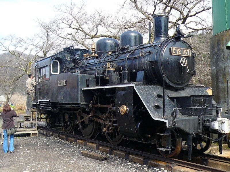 C12 167: Diese Lok wurde 1938 gebaut, leistete lange Zeit Dienst am Japanischen Meer im Raum ...