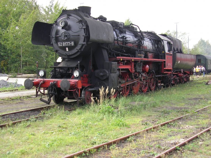 Dampflok der Baureihe 52 in Cottbus - Bahnbilder.de