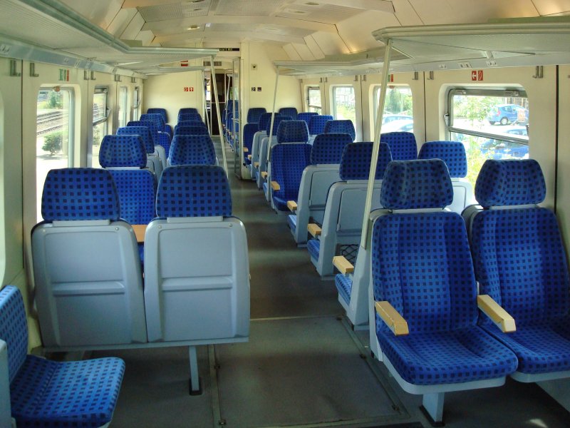 Dieseltriebwagen 611 Innenansicht Aug.2008 - Bahnbilder.de