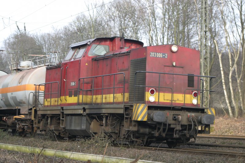 Duisportrail Lok 203 006 am 16.3.09 in Duisburg - Bahnbilder.de