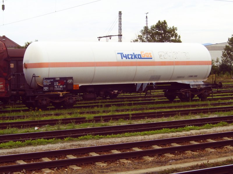 Ein vier Achsiger Gaswagen - Bahnbilder.de