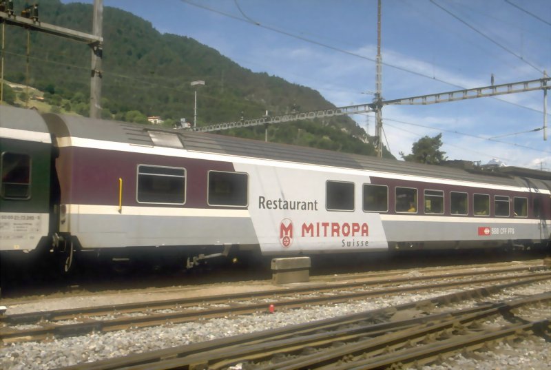 Es ist schon eine Weile her,das sie in der Schweiz gefahren sind, die SBB MITROPA Speisewagen ...
