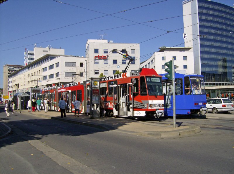 KTNF 6-129 am 09.09.2008 als Linie 3 nach Sandow - Bahnbilder.de